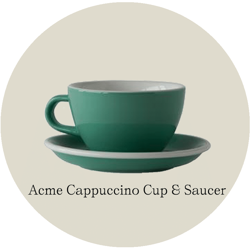 Acme Cappuccino Cup & Saucer - Nahat Coffee